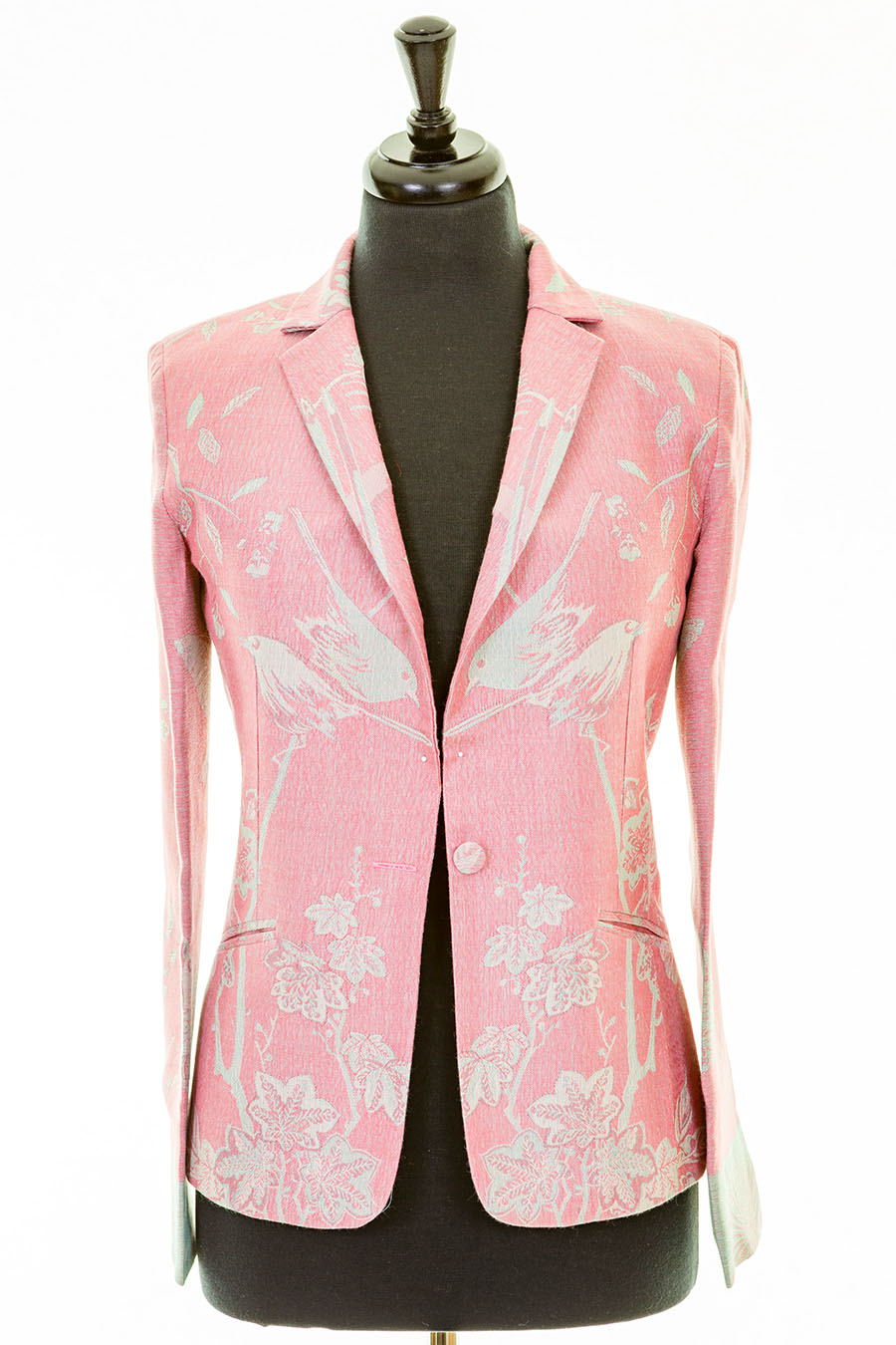 Nina Blazer in Rococo Pink - Pink Floral Women's Jacket – Shibumi