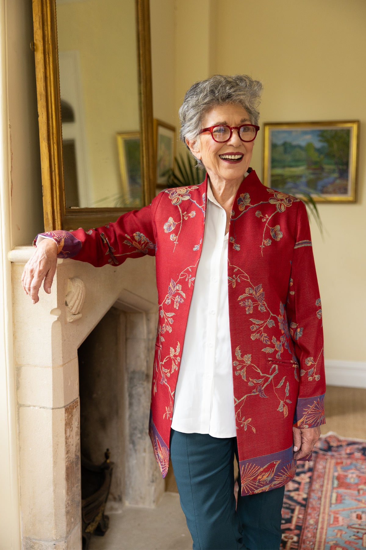 Bhumi Jacket in Venetian Red - Bespoke Cashmere Shibumi Jacket