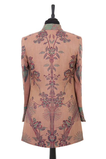 Long Nehru Jacket in Dusty Pink – Shibumi