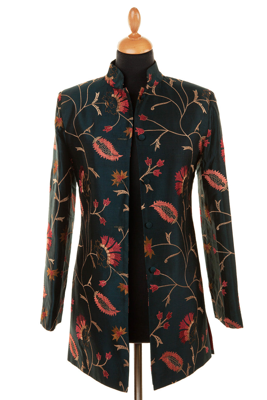 Long Nehru Jacket in Mineral – Shibumi