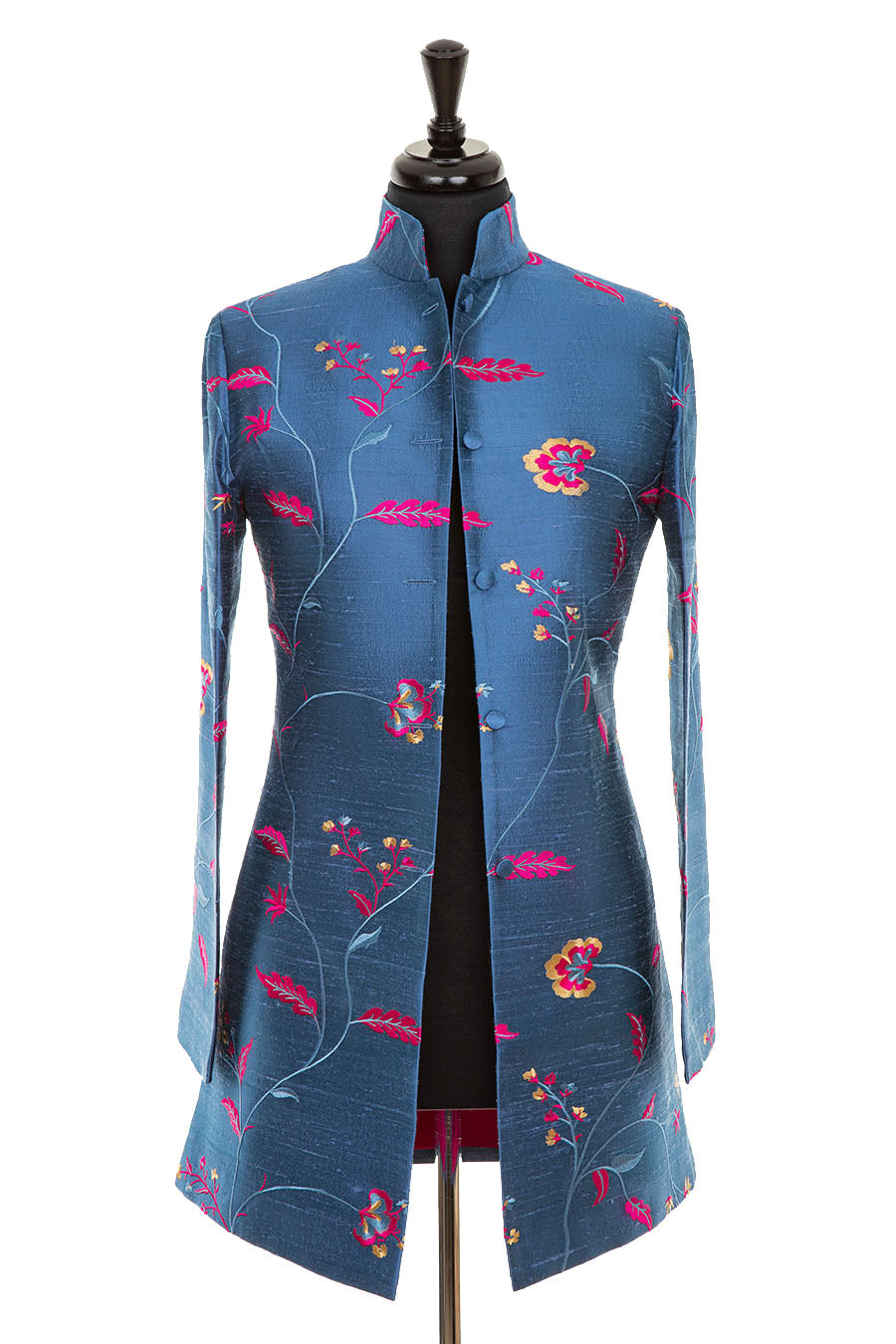 Long Nehru Jacket in Vivid – Shibumi