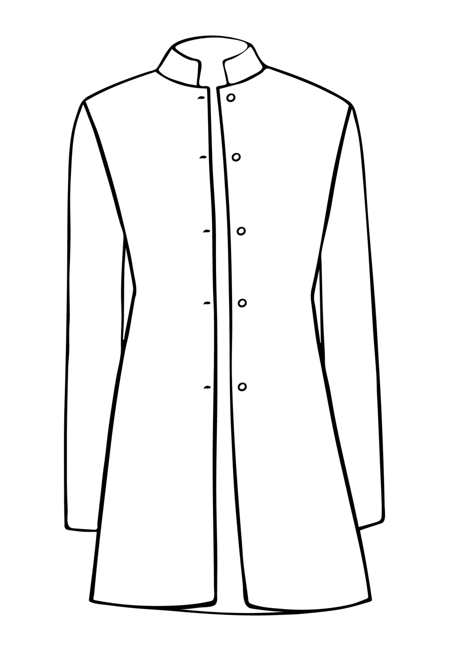 Long Nehru Jacket in Magnificent Teal – Shibumi