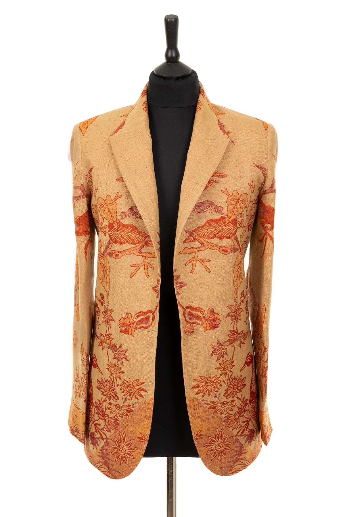 Classic Blazer in Burnt Hessian - Classic Cashmere Jacket in Yellow ...